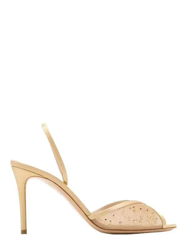 ANDREA WAZEN Jen Slingback Pumps - Neutrals