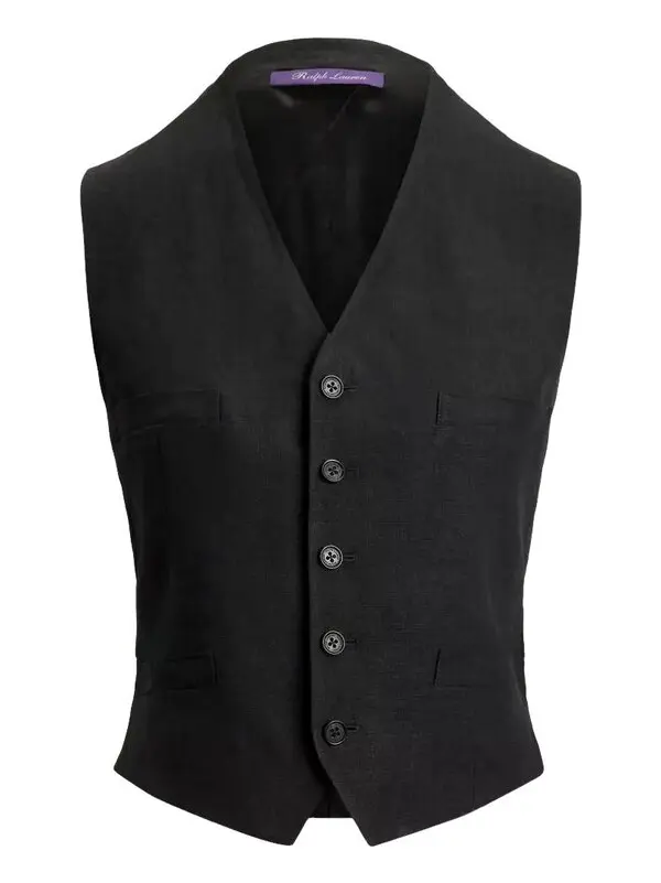 Ralph Lauren Jaiden Linen Vest - Black