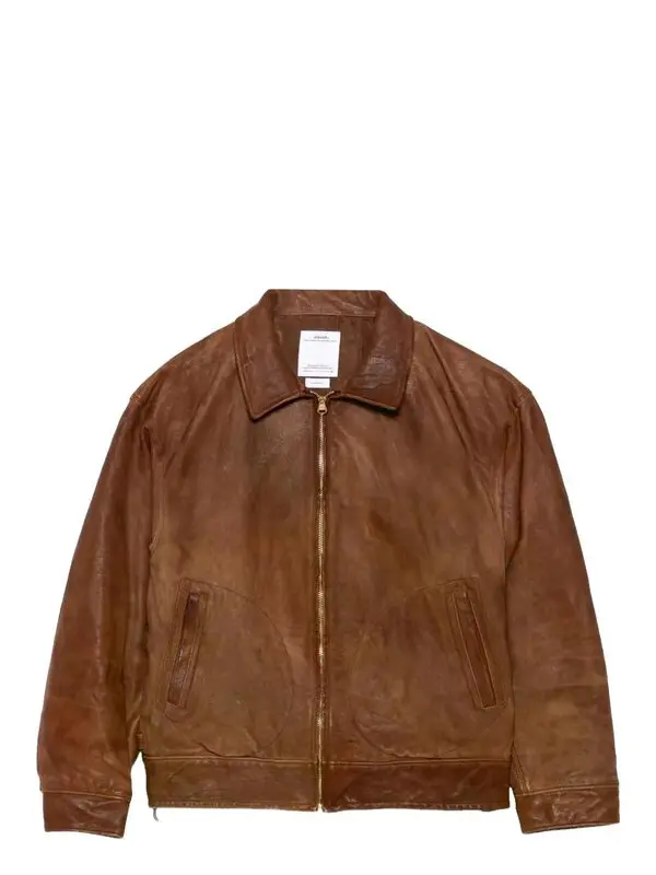 Visvim Strato Leather Jacket - Brown