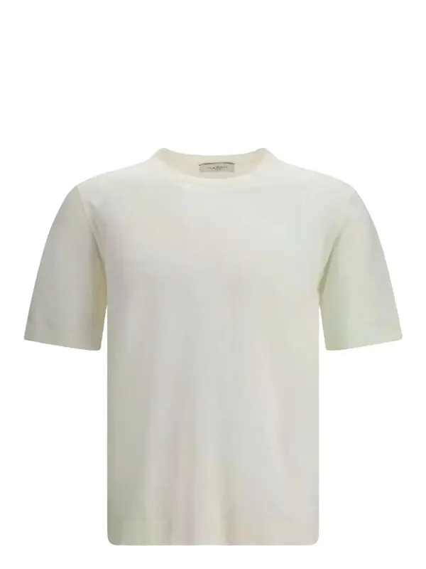 PIACENZA CASHMERE 1733 Ribbed Crewneck T-shirt - White