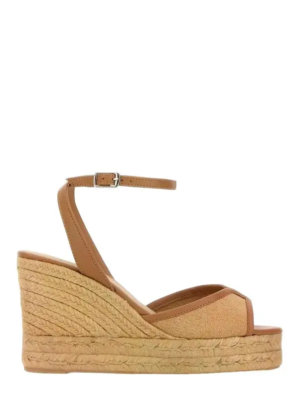 CastaÑer Brigitte Ankle Strap Wedge Espadrilles - Neutrals