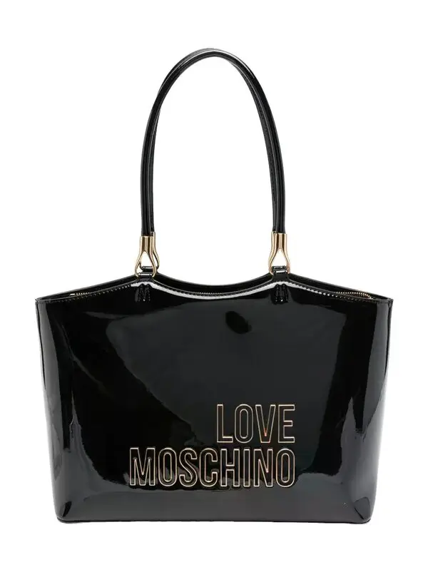 Moschino Logo-detail Tote - Black