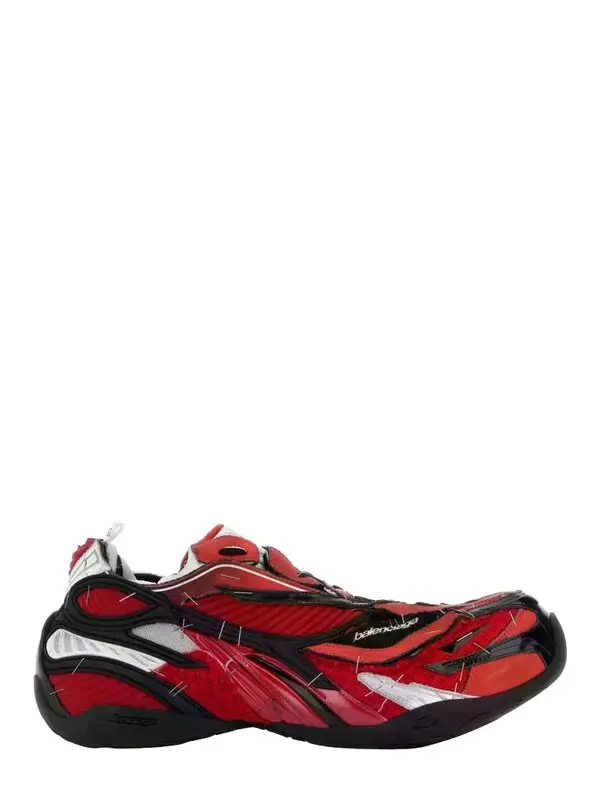 Balenciaga Panelled Sneakers - Red