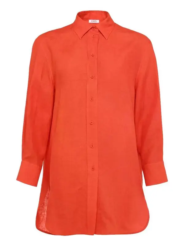 ERES Buttoned Linen Shirt - Orange