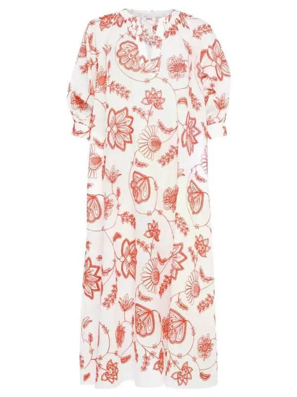 ERES Floral-print Dress - White