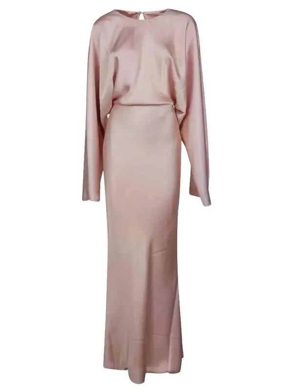Norma Kamali Long-sleeved Maxi Dress - Pink