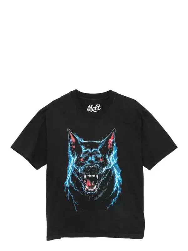MELT Dog Graphic T-shirt - Black