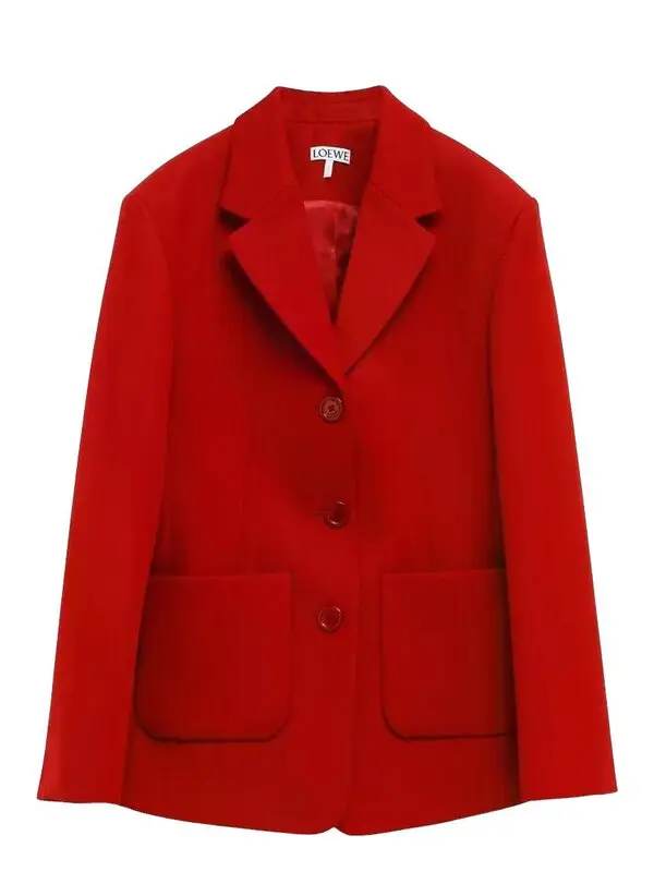 Loewe Flap Pocket Button Jacket - Red