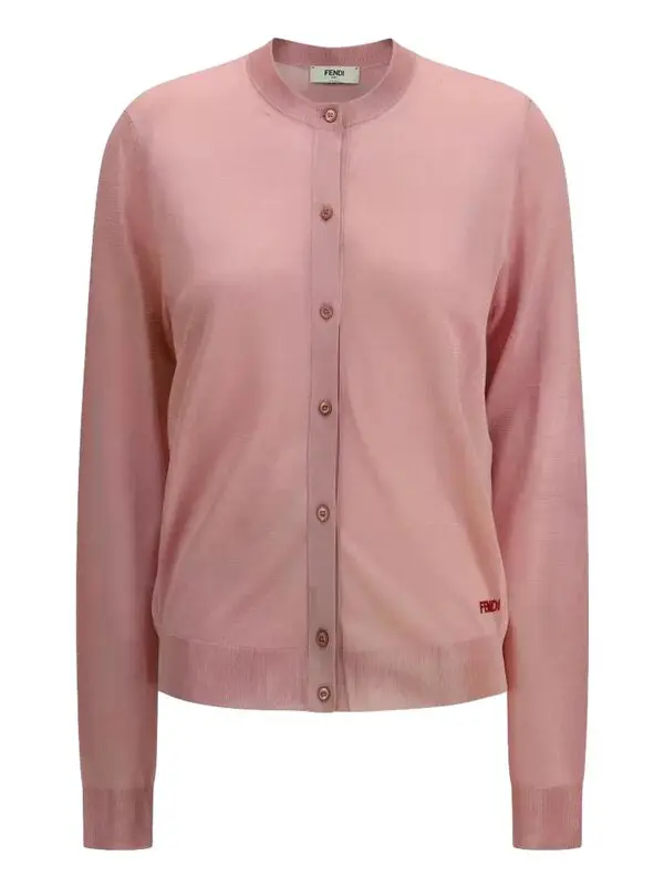 Fendi Buttoned Cardigan - Pink