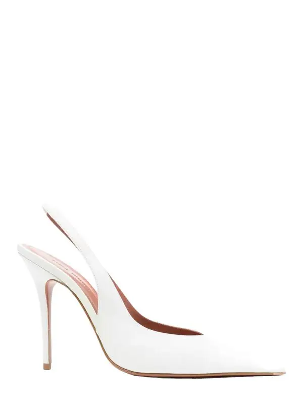 Amina Muaddi Anok Slingback Pumps - White