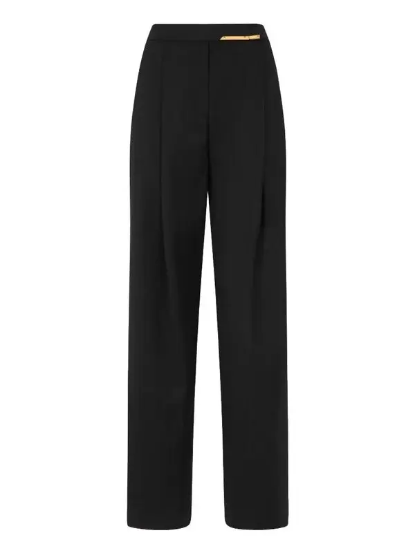 Elisabetta Franchi Pleated Trousers - Black