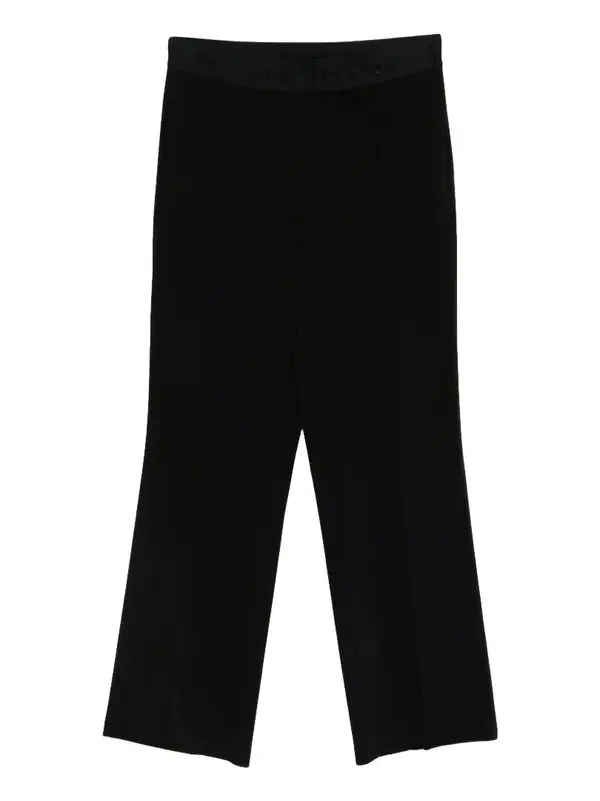CAMBIO Ava Logo-waistband Trousers - Black