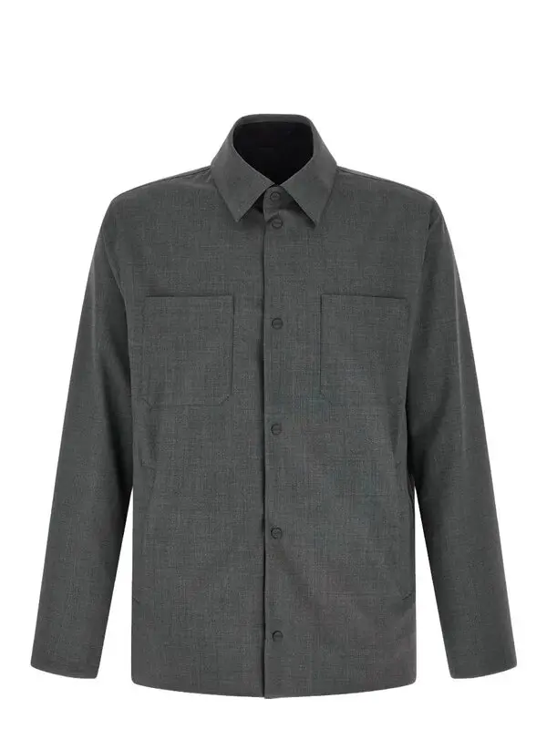 Herno Reversible Patch-pocket Overshirt - Grey
