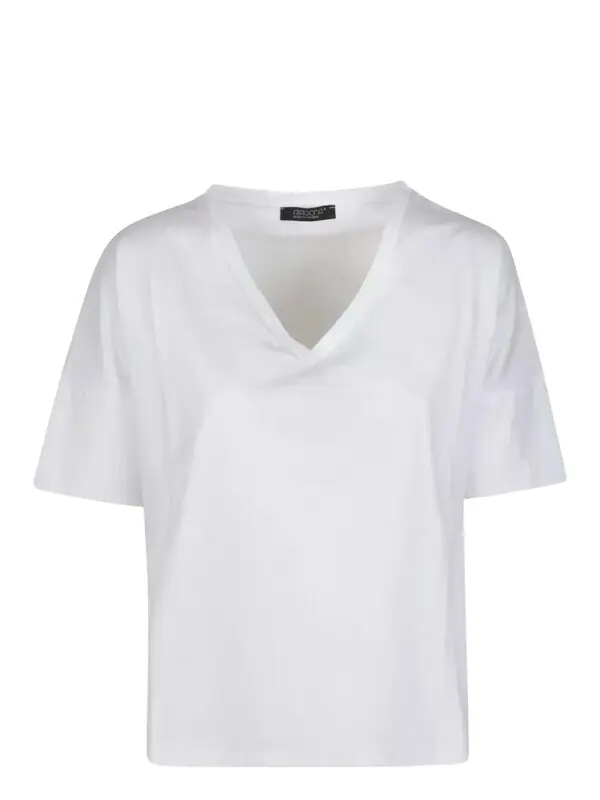 ARAGONA V-neck T-shirt - White