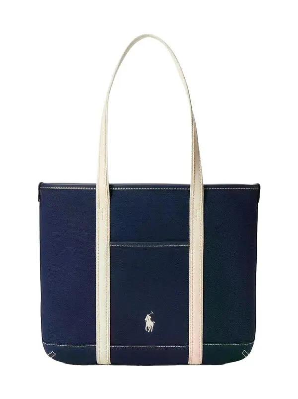Polo Ralph Lauren Embroidered Logo Tote Bag - Blue