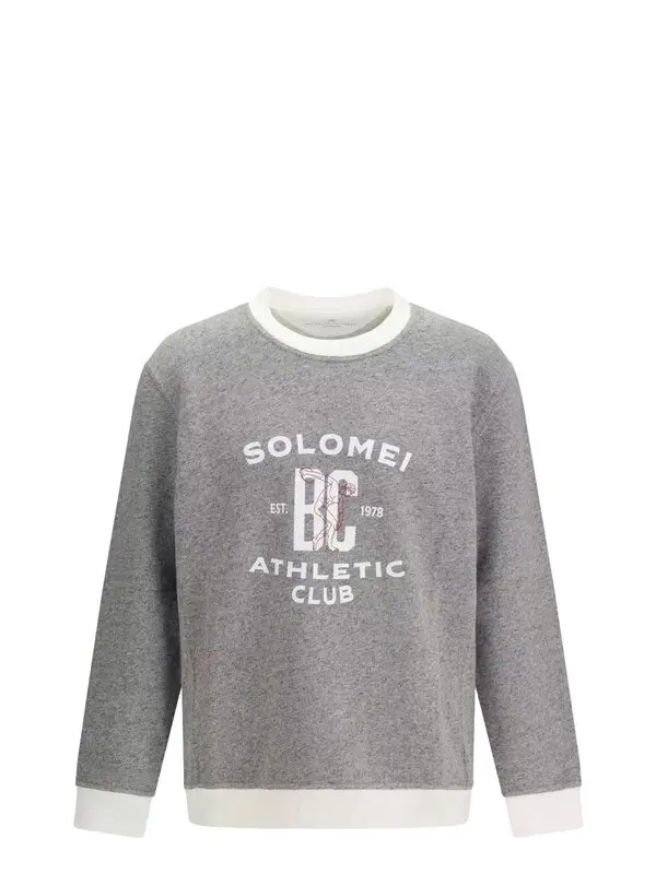 Brunello Cucinelli Graphic Print Sweatshirt - Grey