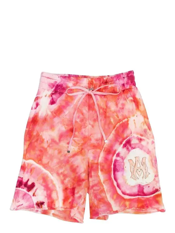 Amiri Ma Appliqué Tie-dye Shorts - Pink