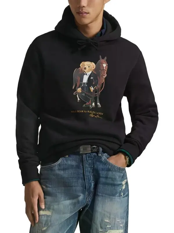 Polo Ralph Lauren Graphic Hooded Sweatshirt - Black