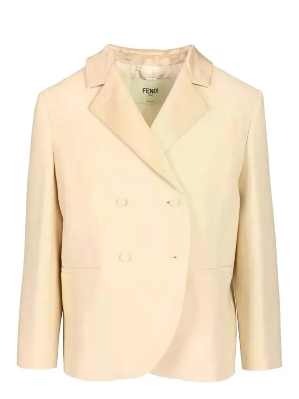 Fendi Double-breasted Blazer - Neutrals