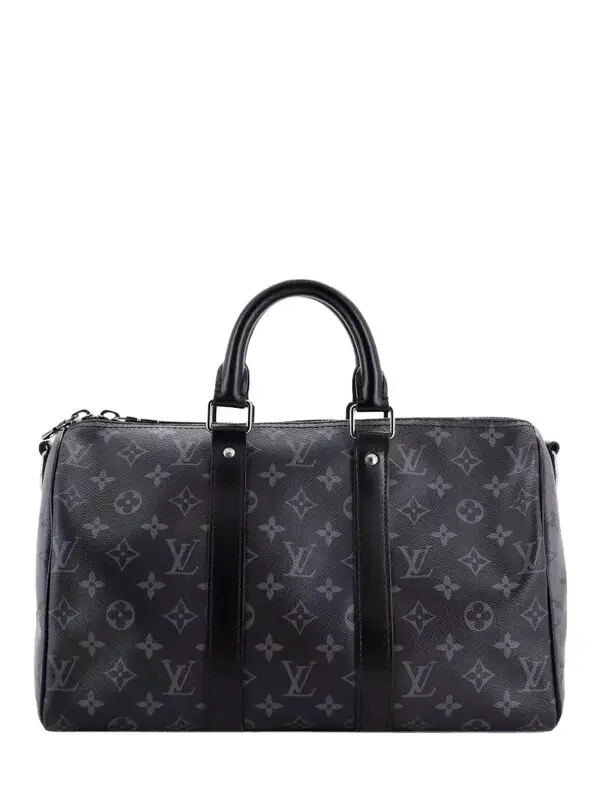 LOUIS VUITTON Keepall Bandouliere 35 Travel Bag - Black