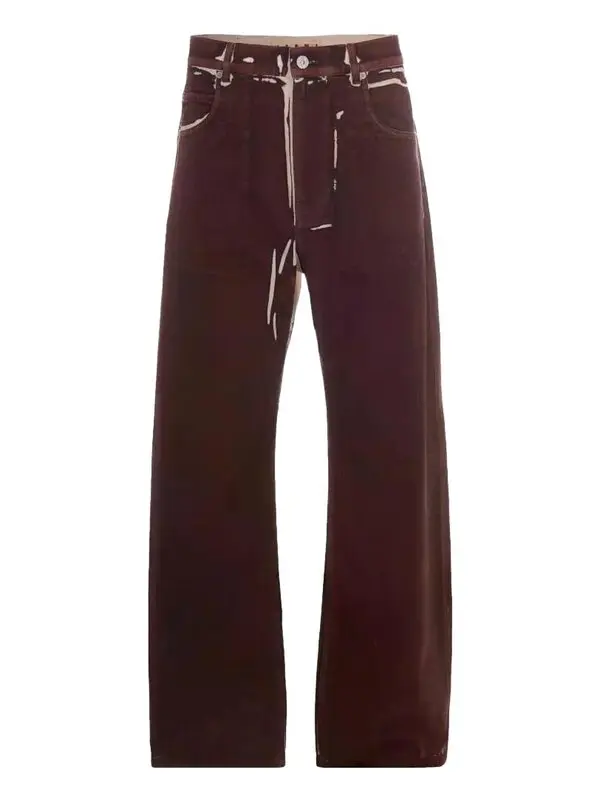 Marni Five-pocket Wide Leg Jeans - Brown