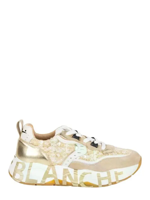 VOILE BLANCHE Club 105 Panelled Sneakers - Gold