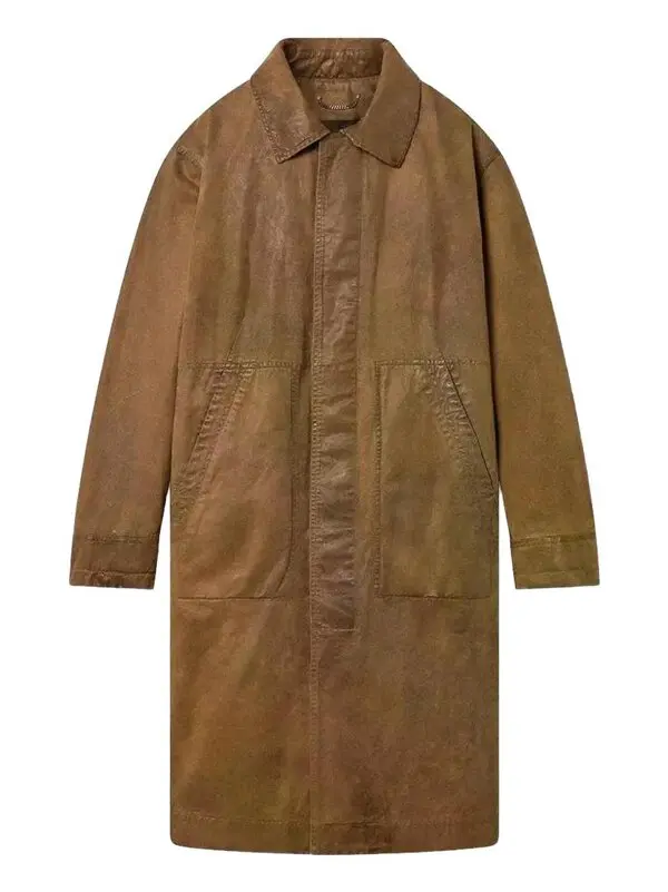 GOLDEN GOOSE Patch-pocket Trench Coat - Brown