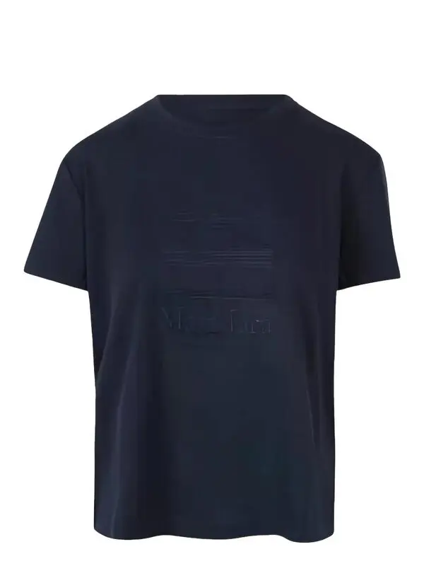 Max Mara Logo-embossed T-shirt - Blue