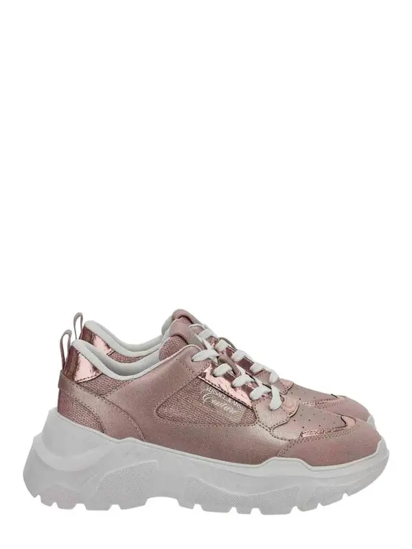 Versace Logo Perforated Sneakers - Pink