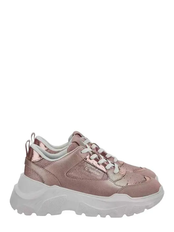 Versace Logo Perforated Sneakers - Pink