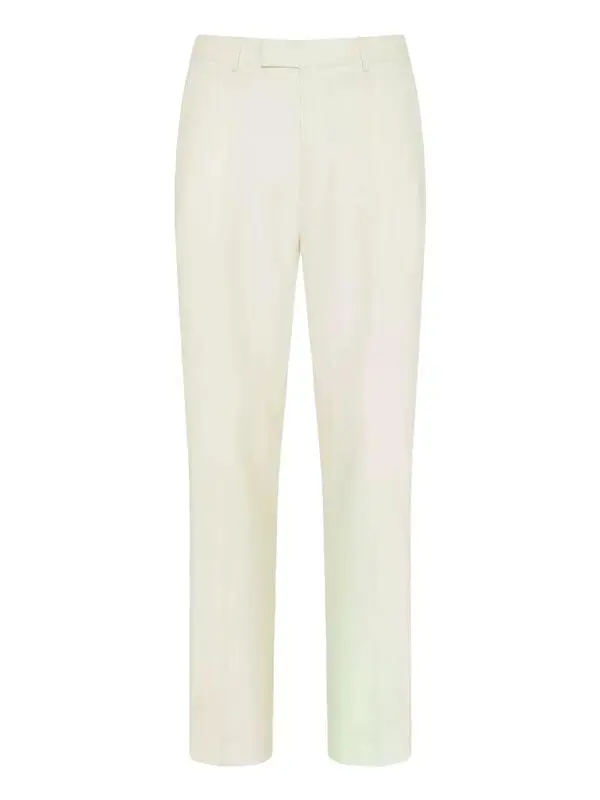 Zegna Flat-front Trousers - Neutrals