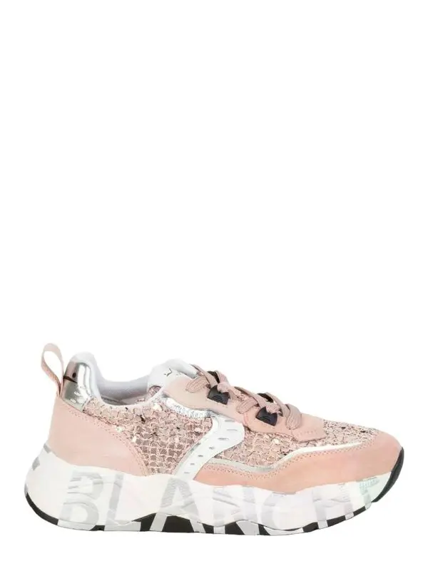 VOILE BLANCHE Textured Mesh Sneakers - Pink