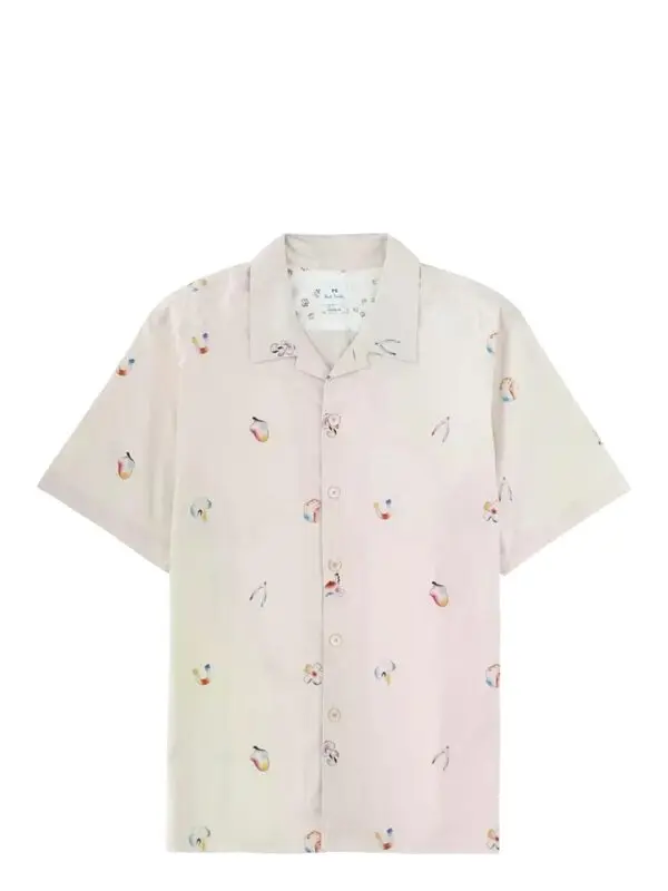 Paul Smith Short-sleeve Pattern Shirt - Neutrals