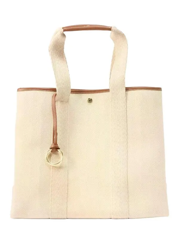 Rue De Verneuil Herringbone Top Handle Tote Bag - Neutrals
