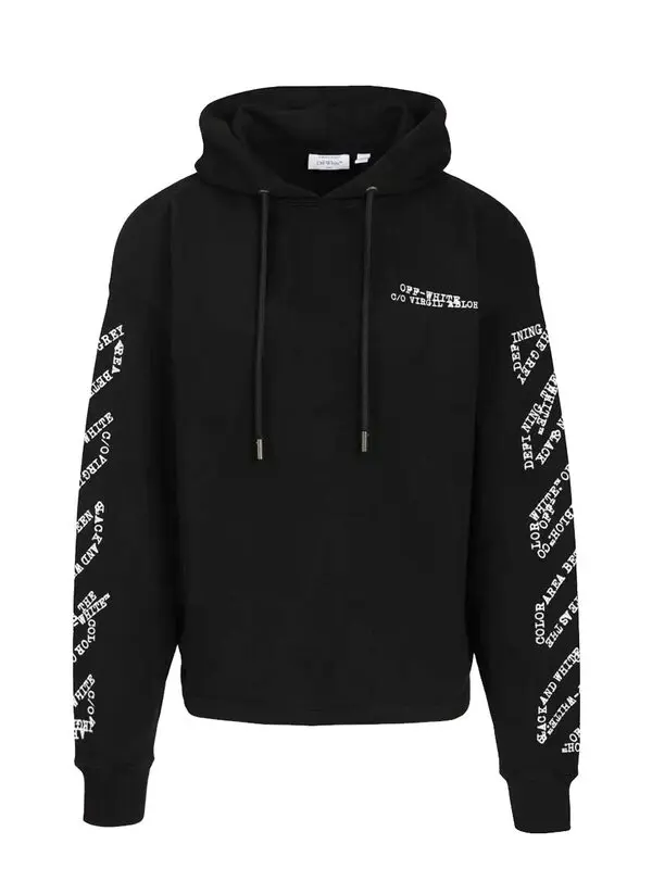 Off-White Logo-print Hoodie - Black
