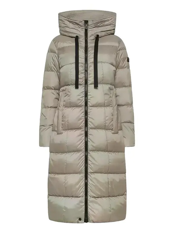 Peuterey Hooded Quilted Coat - Neutrals