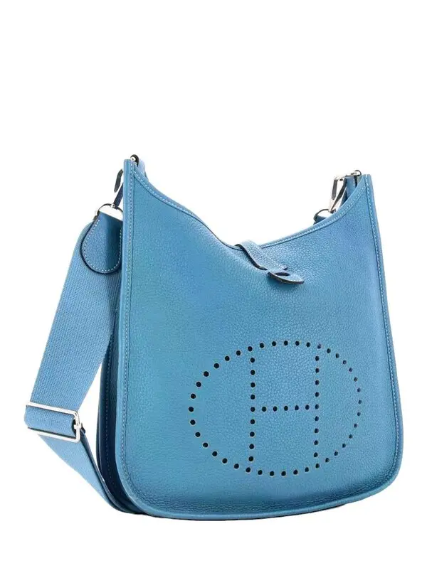 Hermès Evelyne Gen Iii Clemence Pm Crossbody Bag - Blue