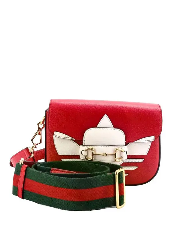 Gucci X Adidas Horsebit 1955 Mini Shoulder Bag - Red