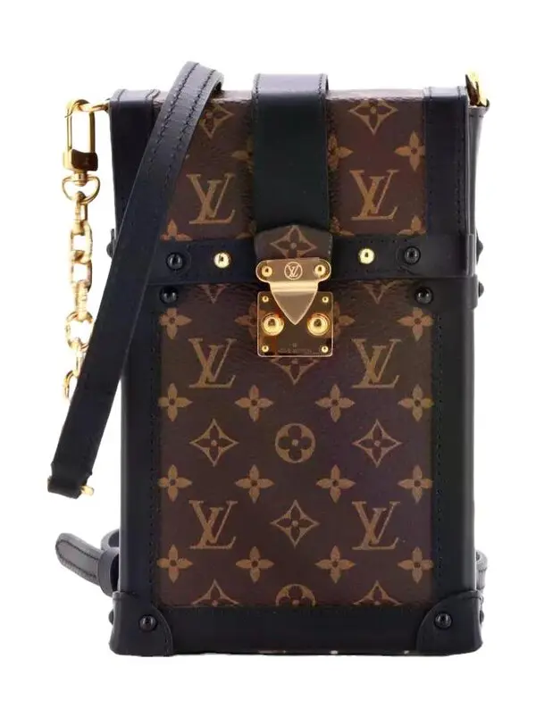 LOUIS VUITTON Vertical Trunk Pochette Monogram Canvas - Black
