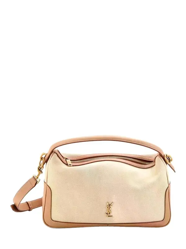 Saint Laurent Supple Camera Top Handle Satchel - Neutrals