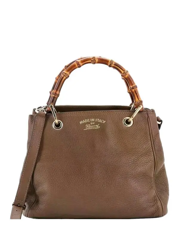 Gucci Bamboo Shopper Small Tote Bag - Brown