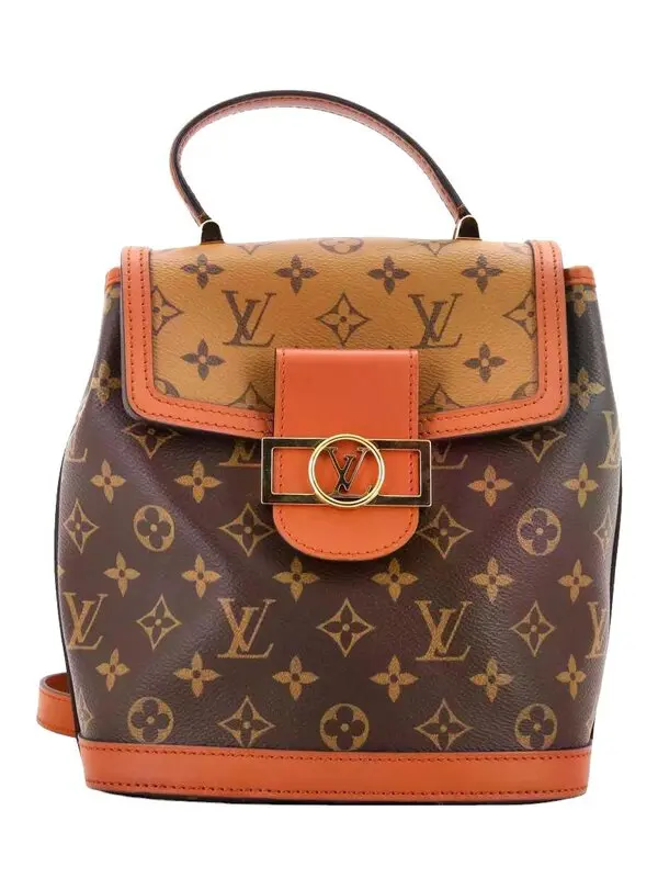 LOUIS VUITTON Dauphine Reverse Monogram Canvas Pm Backpack - Brown