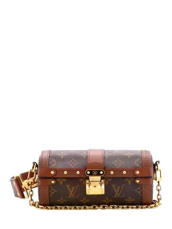 LOUIS VUITTON Papillon Trunk Monogram Canvas Shoulder Bag - Brown