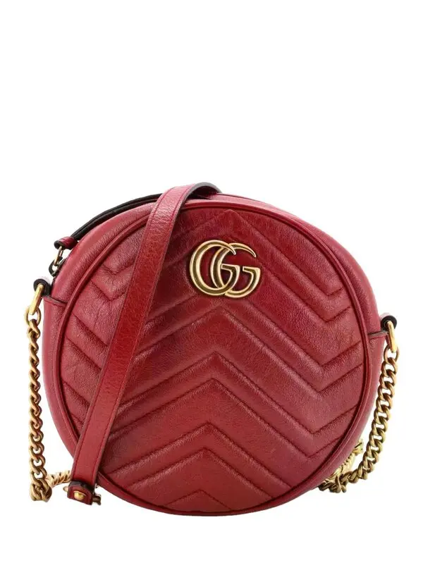 Gucci Gg Marmont Mini Crossbody Bag - Red