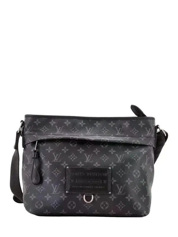 LOUIS VUITTON Besace Zippee Messenger Bag Monogram Eclipse Canvas Mm Crossbody Bag - Black