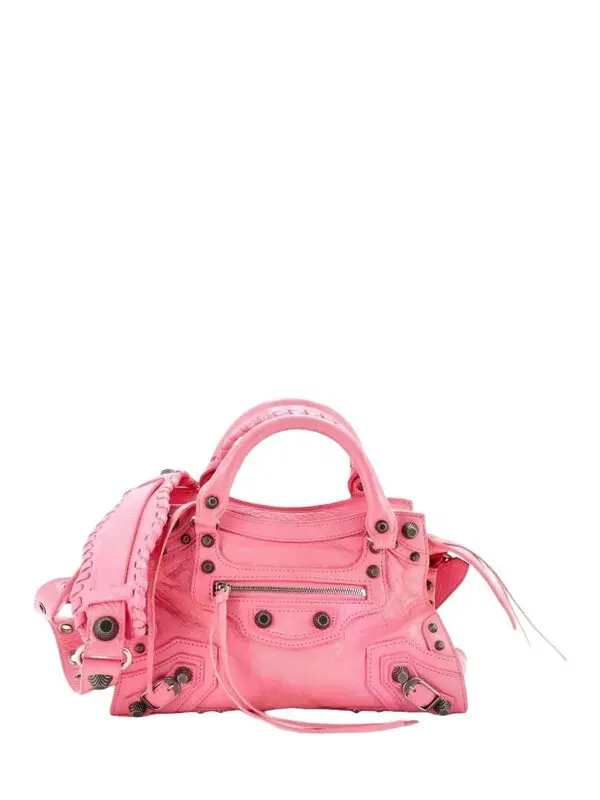 Balenciaga Neo Cagole City Bag Leather Xs Shoulder Bag - Pink