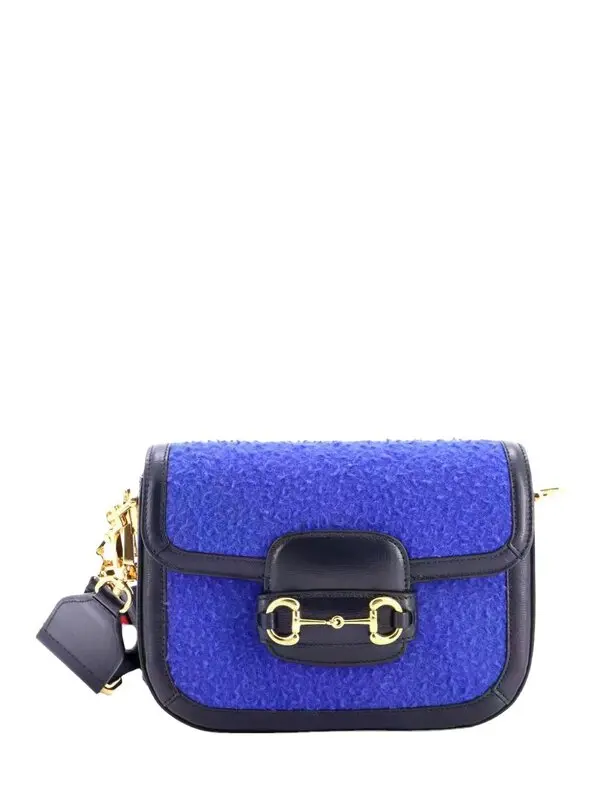 Gucci Horsebit 1955 Mini Shoulder Bag - Blue