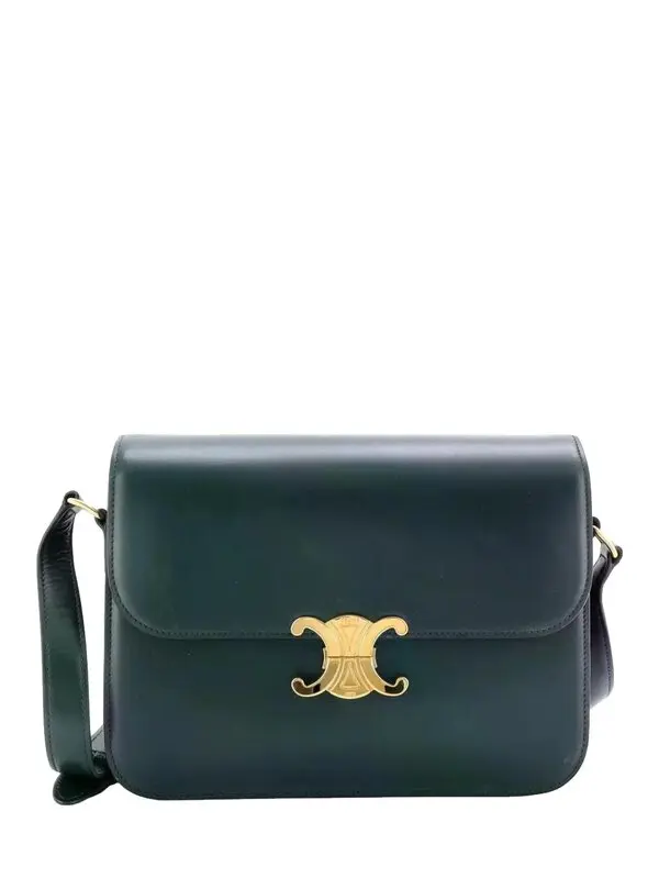 Celine Triomphe Large Shoulder Bag - Green