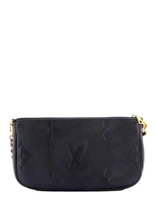 LOUIS VUITTON Multi Pochette Accessoires Monogram Empreinte Giant Crossbody Bag - Black