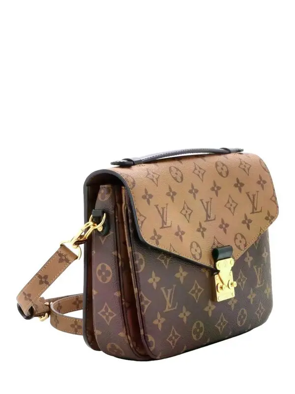LOUIS VUITTON Pochette Metis Reverse Monogram Canvas Crossbody Bag - Brown